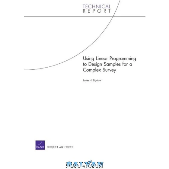 خرید و قیمت دانلود کتاب Using Linear Programming To Design Samples For