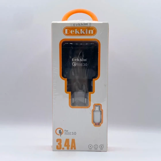خرید و قیمت شارژر دیواری دکین DEKKIN مدل DK-2668 به همراه کابل تبدیل microUSB | ترب