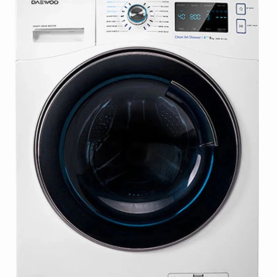 خرید و قیمت ماشین لباسشویی دوو DWK-PR980C سفید 9 کیلویی سری پریمو V | ترب
