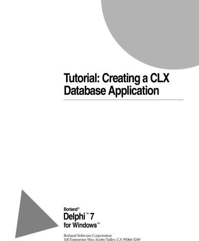 خرید و قیمت دانلود کتاب Borland. Delphi 7: Creating a CLX Database ...