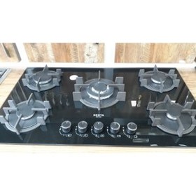 خرید و قیمت اجاق گاز صفحه ای ۵ شعله شیشه ای نستا مدل NS-8030N | ترب