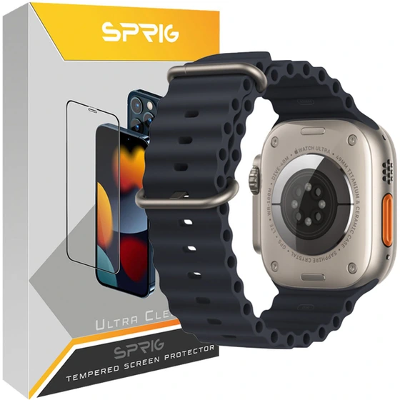 خرید و قیمت بند اسپریگ مدل Ocean مناسب برای ساعت هوشمند ویرفیت N8 Ultra Plus خاکستری ا بند ساعت ...