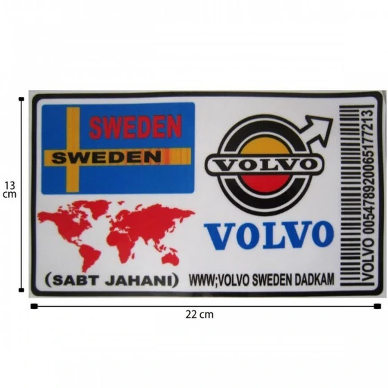 خرید و قیمت برچسب شیشه آرم ولوو | ترب