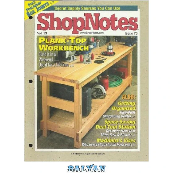 خرید و قیمت دانلود کتاب Woodworking Shopnotes 075 - Plank Top Workbench ...