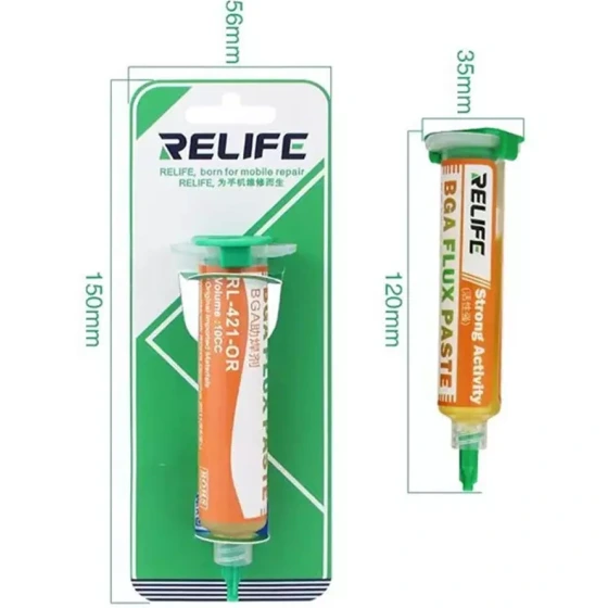 خرید و قیمت خمیر فلکس سرنگی Relife RL-421S-OR | ترب