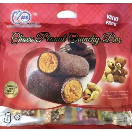 خرید و قیمت ماس کوکی mas cookies مدل میله شکلات ترد بادام زمینی choco ...