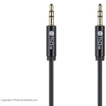 خرید و قیمت کابل AUX پرووان مدل PCA 43 طول 1 متر Proone AUX Cable Black | ترب