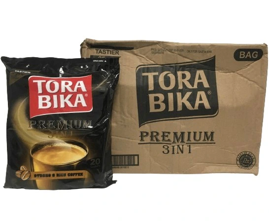 خرید و قیمت کافی میکس تورابیکا پرمیوم 3 در 1 TORA BIKA عمده کارتن 12 بسته 20 عددی TORA BIKA ...