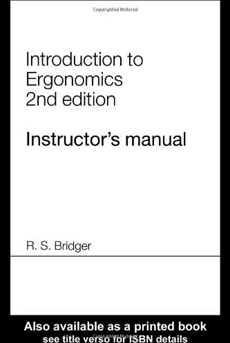 خرید و قیمت دانلود کتاب Introduction to Ergonomics Instructor's Manual Tch | ترب