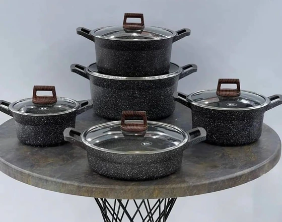 خرید و قیمت سرویس قابلمه 10پارچه زیو Zio طرح سلطان sultan مدل 7160 | ترب