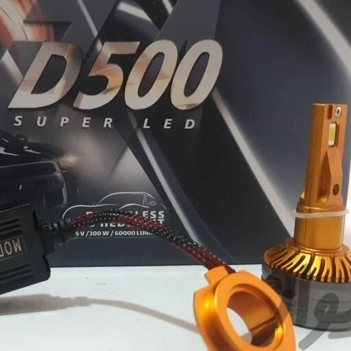خرید و قیمت هدلایت d500 محصول برند mzm سفید 300wپرتاب نور قوی h7.h1 | ترب