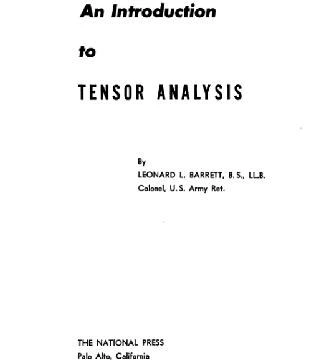 خرید و قیمت دانلود کتاب An introduction to tensor analysis 1956 | ترب