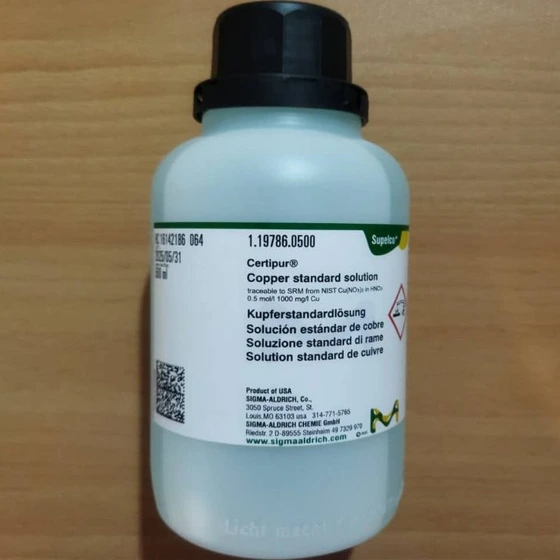 خرید و قیمت محلول استاندارد مس MERCK Copper 119786 | ترب