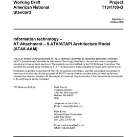 خرید و قیمت دانلود کتاب AT Attachment - 8 ATA/ATAPI Architecture Model ...