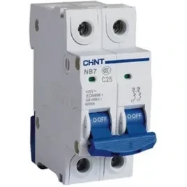 خرید و قیمت کلید مینیاتوری 6KA سري NB7 دو پل 25 آمپر چانت | ترب