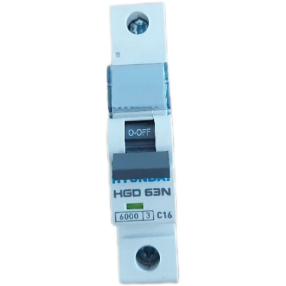 خرید و قیمت کلید مینیاتوری تکفاز 6 آمپر هیوندای مدل HGD 63N 6KA C6 | ترب
