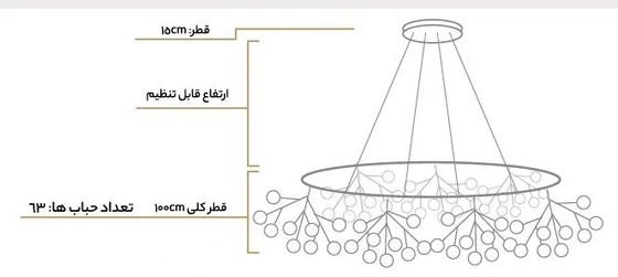 خرید و قیمت لوستر مدرن کد 11071B | ترب