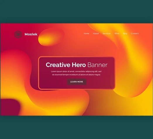 خرید و قیمت طرح لایه باز تمپلیت بنر Moslek – Hero Banner Template | ترب