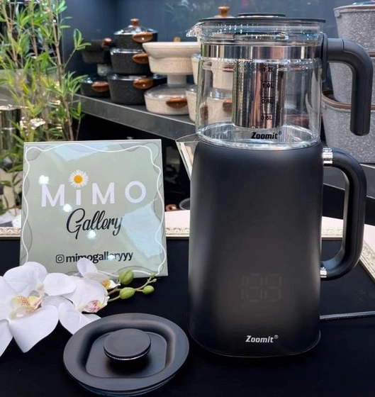 خرید و قیمت چای ساز زومیت مدل ZM-2726 ظرفیت ۱.۷ لیتر با کتری استیل | ترب