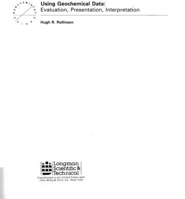 خرید و قیمت دانلود کتاب Using Geochemical Data: Evalution, Presentation ...