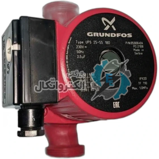 خرید و قیمت پمپ سیرکولاتور خطی گراندفوس مدل UPS 25-55 | ترب