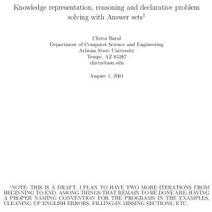 خرید و قیمت دانلود کتاب Knowledge Representation, Reasoning and Declarative Problem Solving ...
