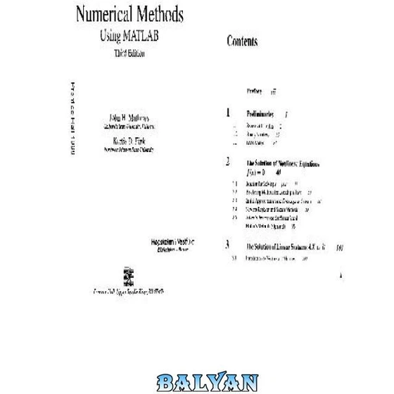 خرید و قیمت دانلود کتاب Numerical Methods Using Matlab ترب