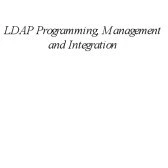 خرید و قیمت دانلود کتاب LDAP programming management and integration 2003 | ترب