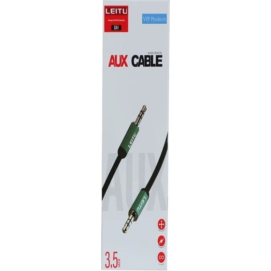 خرید و قیمت کابل AUX مدل LX-1 LEITU طول 1 متر سبز | ترب