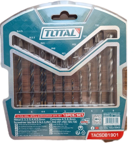 خرید و قیمت ست مته توتال 19 عددی مدل TACSDB1901 | ترب