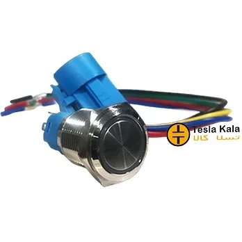 خرید و قیمت کلید فشاری ( شستی) ماندگار سایز 16 220V سبز برند JBH (همراه با سوکت) | ترب