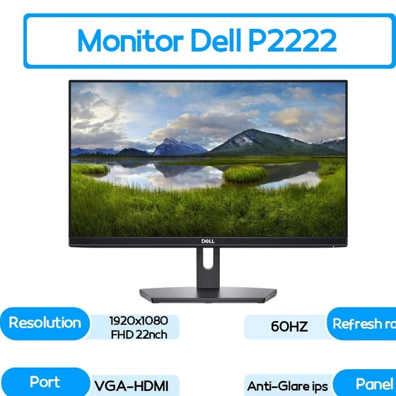 خرید و قیمت مانیتور استوک Dell P2222 سایز 22 FHD | ترب