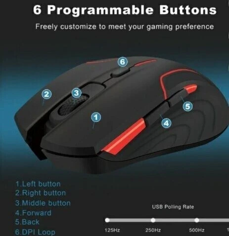 خرید و قیمت موس گیمینگ بی سیم مدل pc280a | ترب