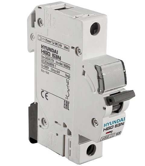 خرید و قیمت مینیاتوری تک فاز هیوندا HGD 63N 20A | ترب