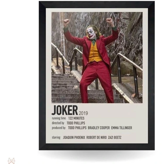 خرید و قیمت تابلو و پوستر فیلم Joker - مدل Infographic | ترب