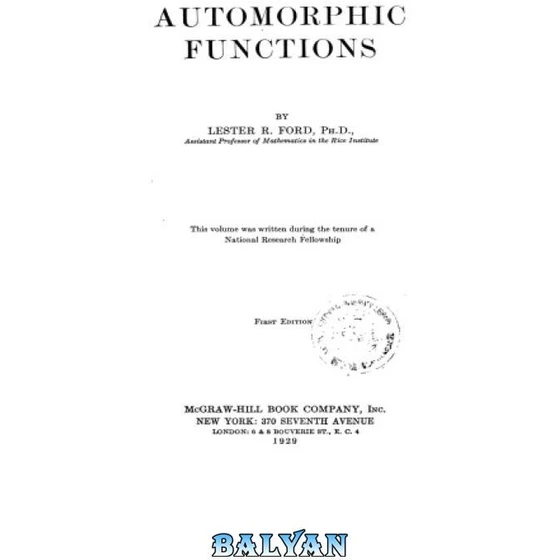 خرید و قیمت دانلود کتاب Automorphic Functions | ترب
