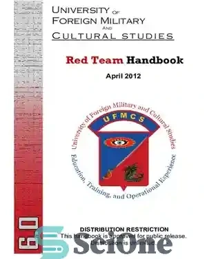خرید و قیمت دانلود کتاب UFMCS - Red Team Handbook - UFMCS - راهنمای تیم قرمز | ترب