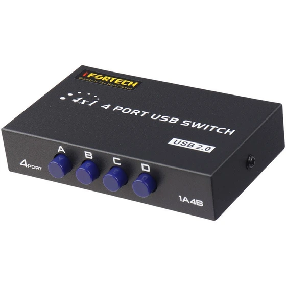 خرید و قیمت سوییچ پرینتر Ifortech 1A4B USB Switch 4Port | ترب
