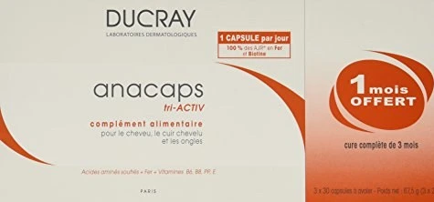 خرید و قیمت Ducray Anacaps Tri-Activ 3 x 30 Capsules | ترب