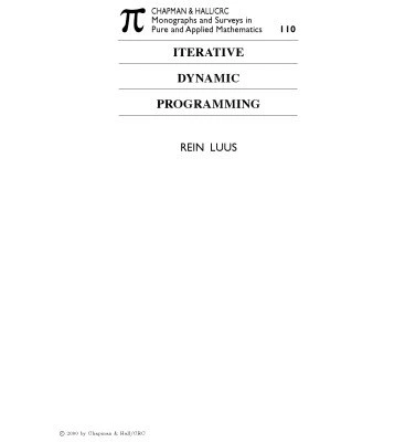 خرید و قیمت دانلود کتاب Iterative Dynamic Programming ویرایش 1 | ترب