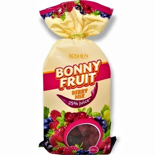 خرید و قیمت پاستیل شکری بانی فروت Bonny fruit ترکیب توت ها (200 گرمی) | ترب