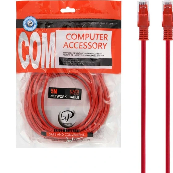 خرید و قیمت کابل شبکه Xp Cat5 5m | ترب