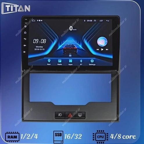 خرید و قیمت مانیتور اندروید پراید 111 (1399-1389) 32-2 تیتان با گارانتی یکساله | ترب