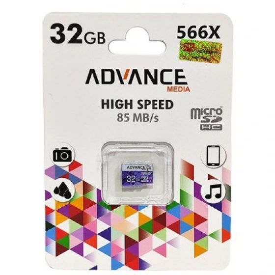 خرید و قیمت کارت حافظه MicroSD Advance Media 32GB 566X | ترب