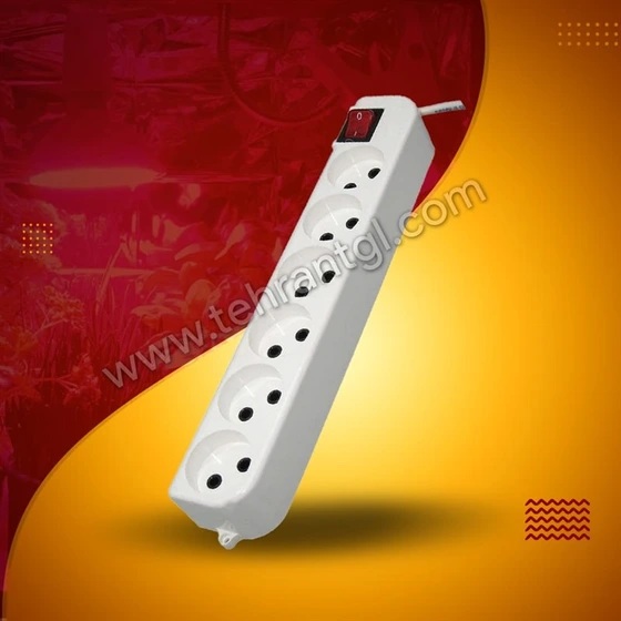 خرید و قیمت چندراهی برق 6 خانه میکرومکس مدل 6L-2P | ترب