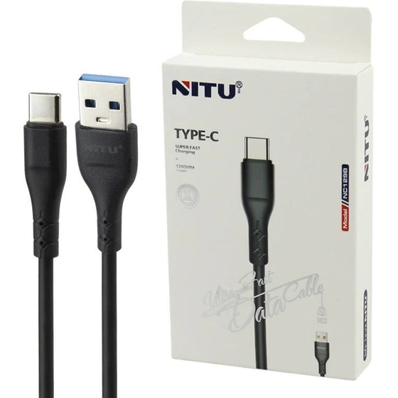 خرید و قیمت کابل تایپ سی فست شارژ Nitu NC1298 1.2m | ترب