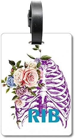 خرید و قیمت Rib Thoracic Body With Flowers Suitcase Bag Tag Luggage ...