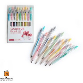 خرید و قیمت خودکار ژلی رنگی بسته ی 9 تایی (JIANDAN) | ترب