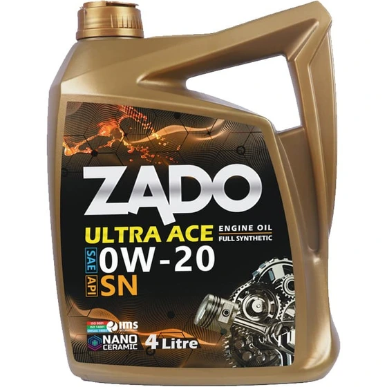 خرید و قیمت روغن موتور الترا آیس برند زادو 0W-20 SN تکی و کارتن 6 عدد ...