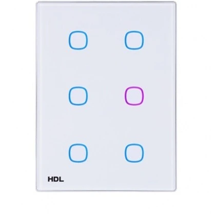 خرید و قیمت کلید هوشمند لمسی بی سیم HDL iTouch Series 6 Buttons ...